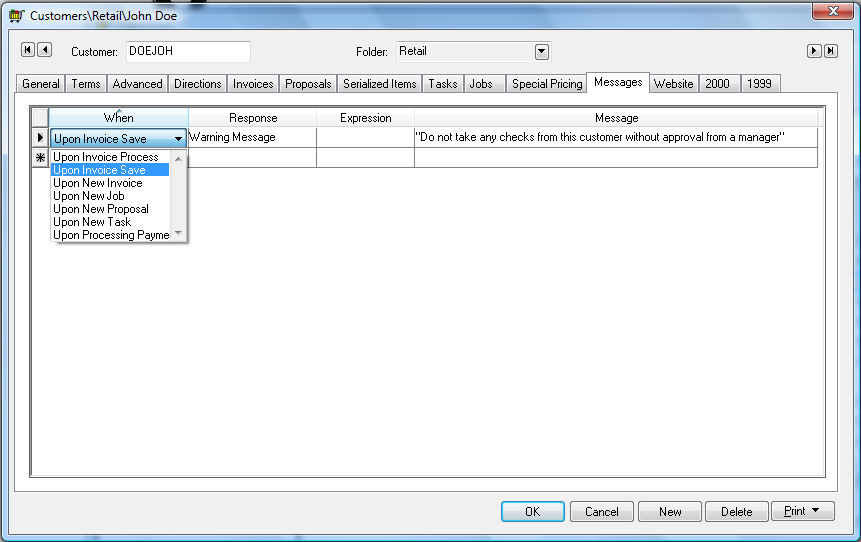 Custom Messages Custom Messages